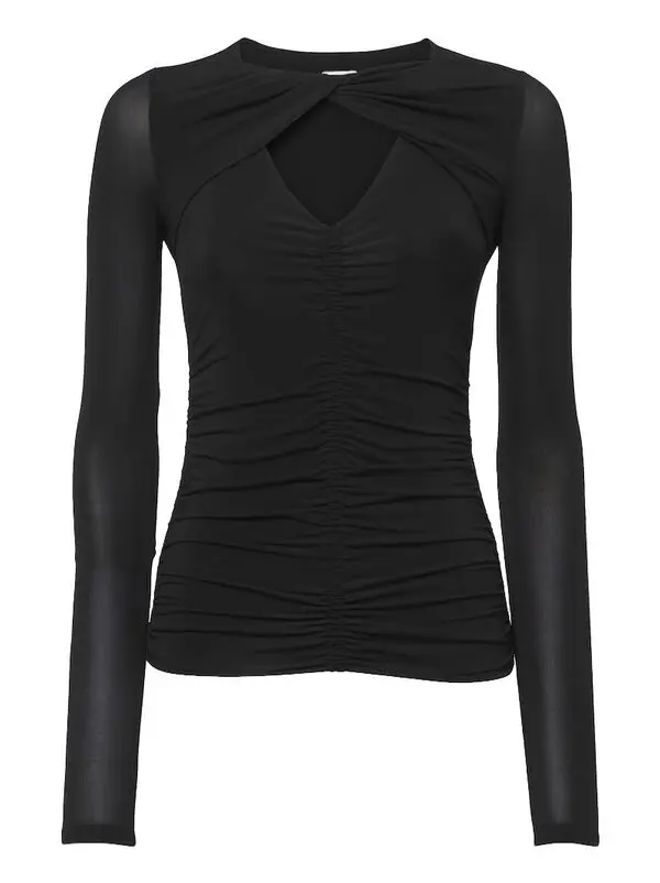 Isabel Marant Étoile Vandalia Jersey Top - Black