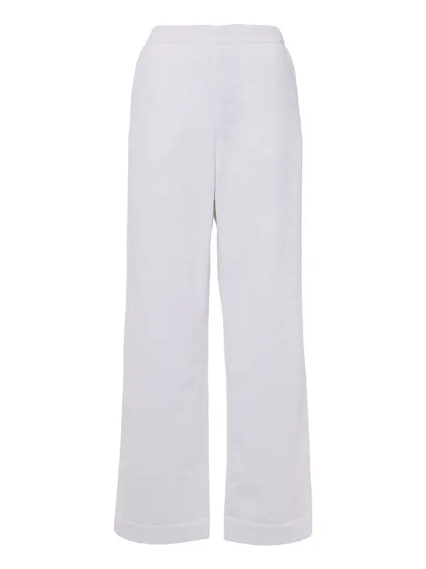 Alaïa Low-rise Straight Pants - White