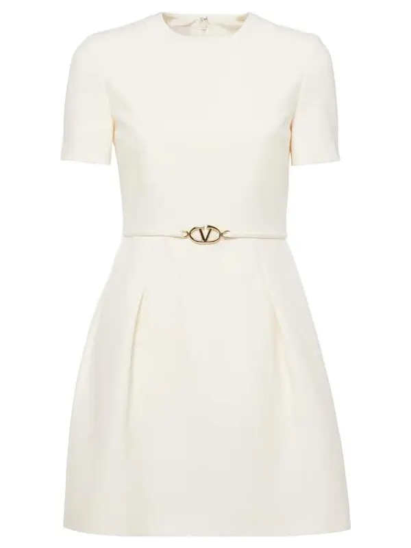 Valentino Garavani Crepe Couture Minidress - White