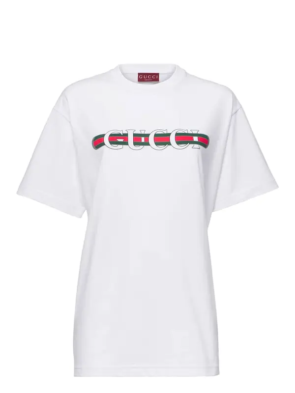 Gucci Logo Cotton T-shirt - White