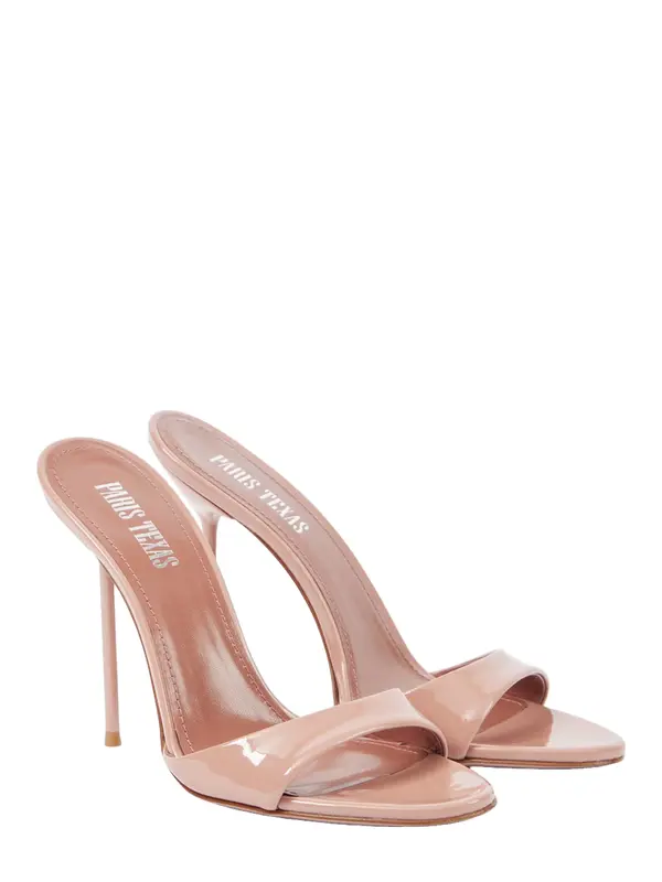 Paris Texas Lidia 105 Patent Leather Mules - Pink