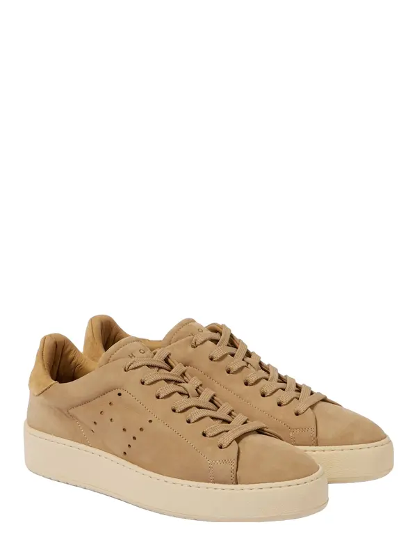 Hogan H672 Suede Sneakers - Beige