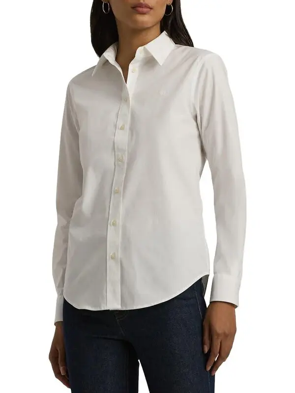 Ralph Lauren Easy Care Stretch Cotton Shirt - White