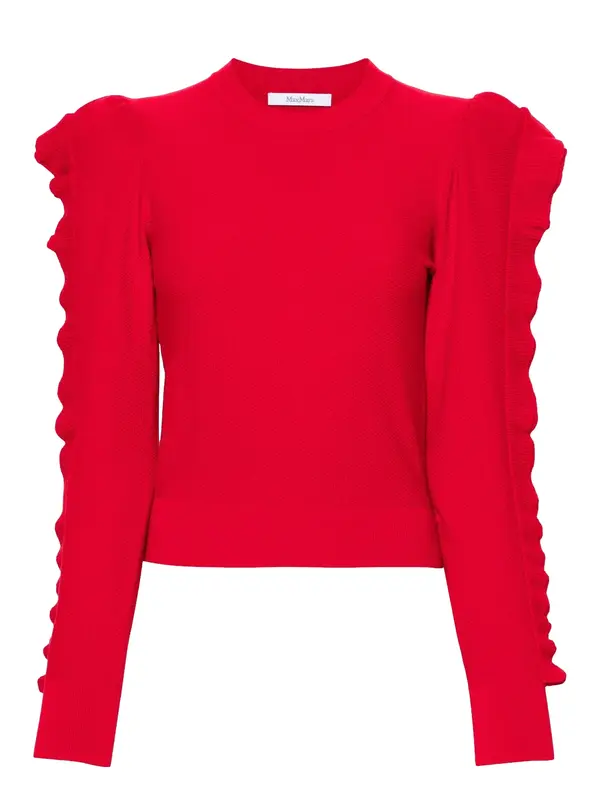 Max Mara Genero Knitted Jumper - Red