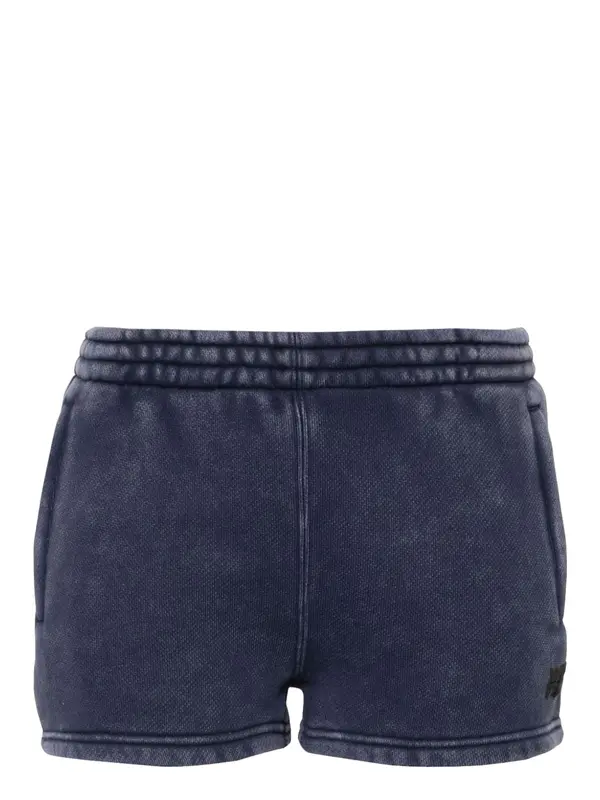 Alexander Wang Embossed-logo Track Shorts - Blue