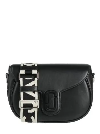 Marc Jacobs Leather Saddle Bag - Black