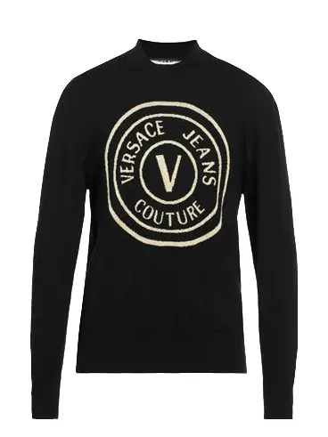 Versace Sweater In Wool Blend - Black