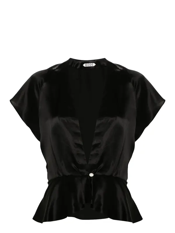 BODE Freya Silk Blouse - Black