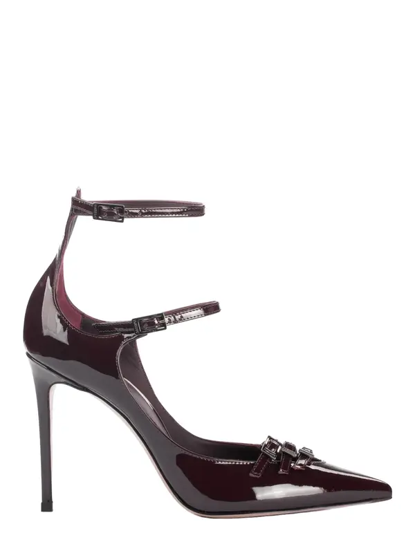 LE SILLA Morgana Patent-leather Pumps - Red
