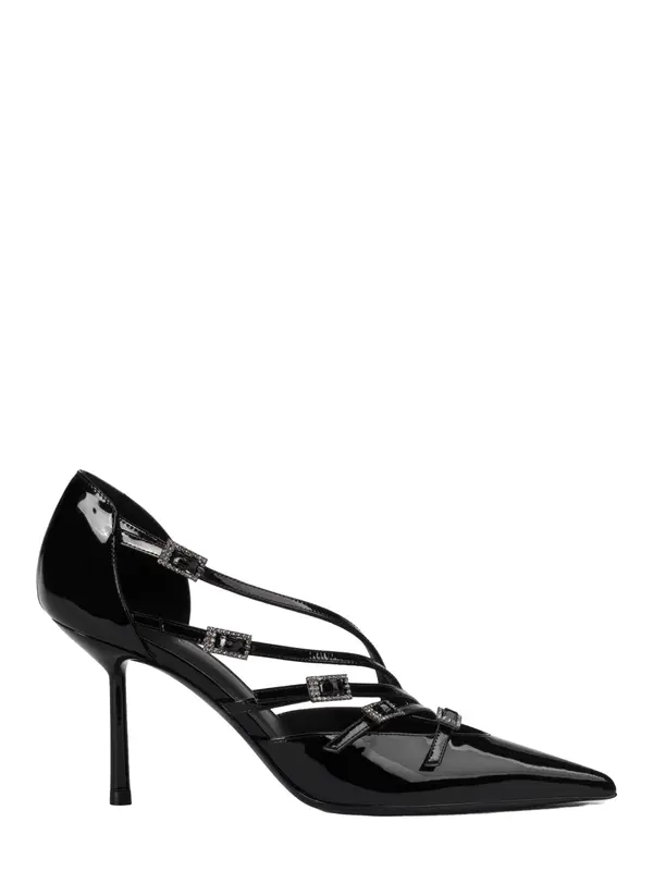 LE SILLA Scarlet 100mm Leather Pumps - Black