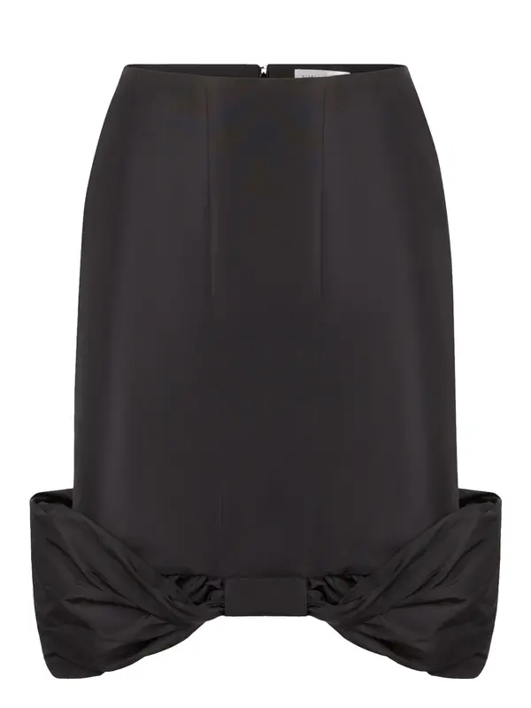 Nina Ricci Bow Detailed Midi-skirt - Black