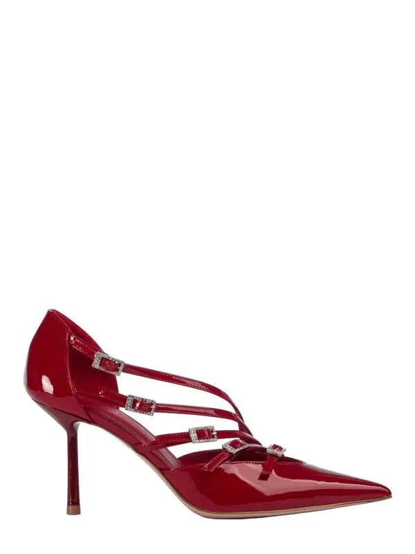 LE SILLA 100mm Leather Pumps - Red