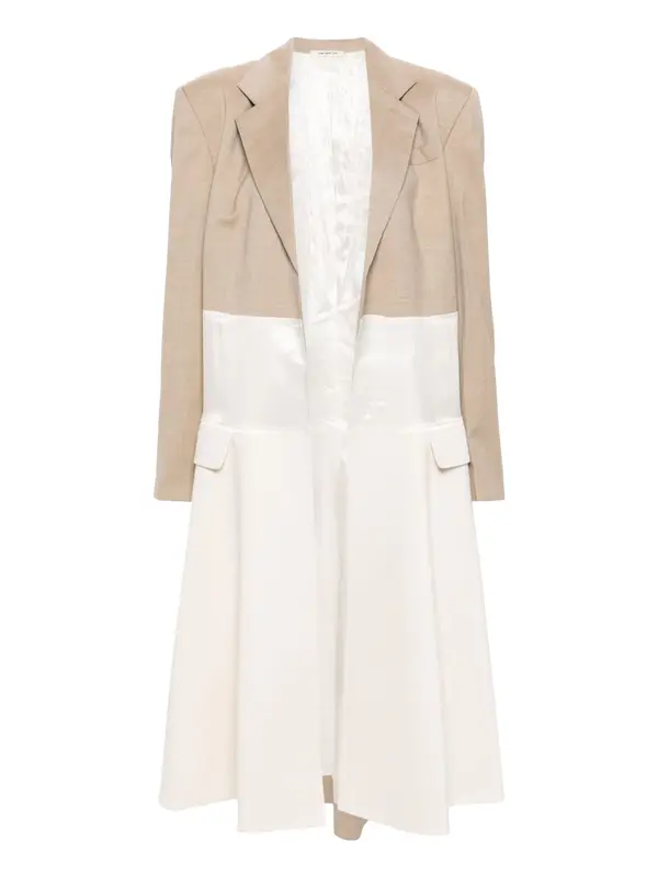 PETER DO Collage Panelled Coat - Neutrals