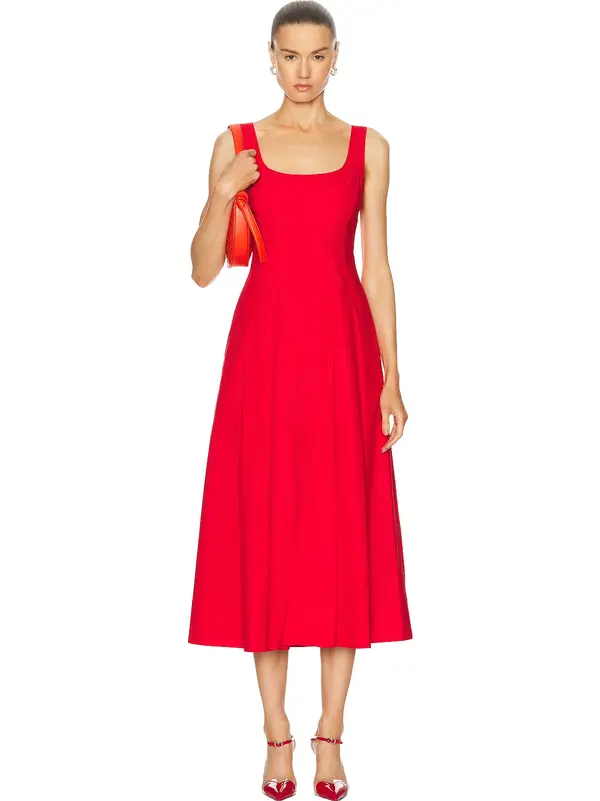 A.L.C. Isabel Midi Dress - Rouge
