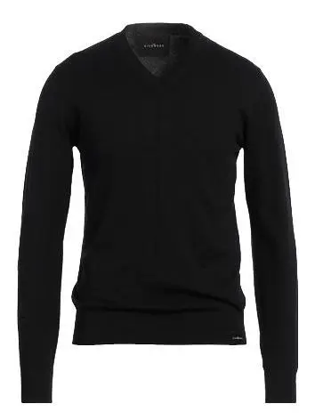 John Richmond Knitted V-neck Sweater - Black