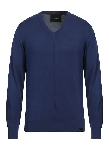 John Richmond Knitted V-neck Sweater - Blue