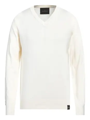 John Richmond Knitted V-neck Sweater - White