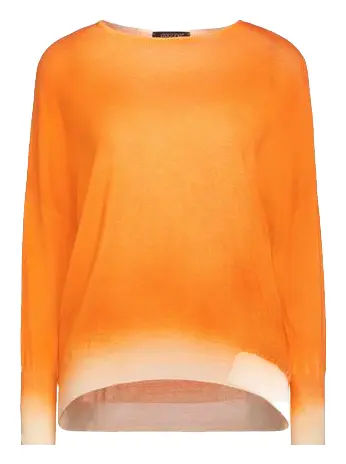 ARAGONA Merino Wool Tie-dyed Sweater - Orange