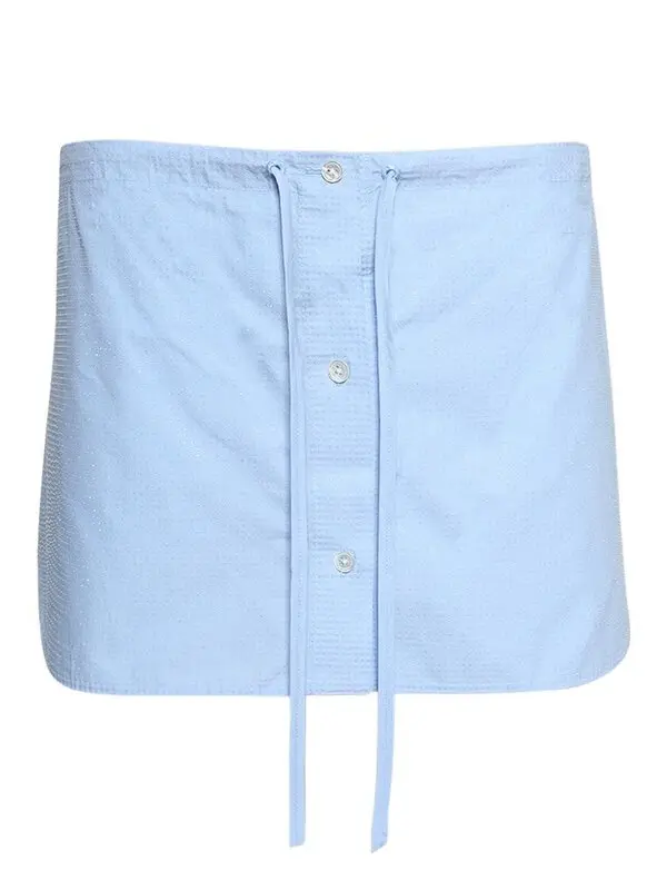 Alexander Wang Drawstring Mini Skort - Blue