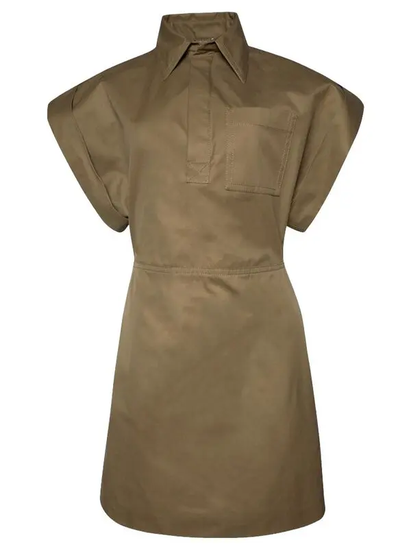 Bottega Veneta Gabardine Dress - Tan