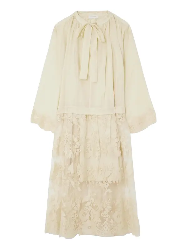 Zimmermann Luminosity Tie-detailed Blouse - Cream