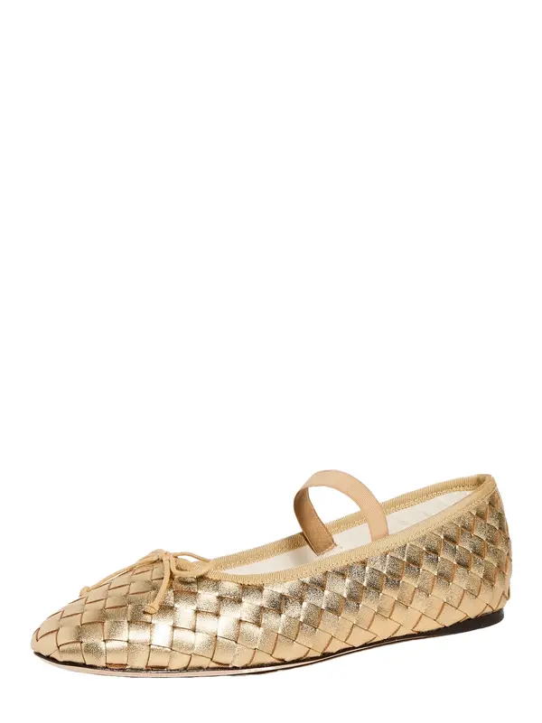 LOEFFLER RANDALL Leonie Ballet Flats - Gold