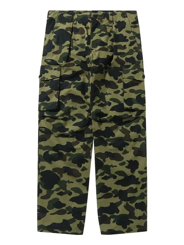 A BATHING APE 1st Camo Wide Fit 6 Pocket Pants - Green