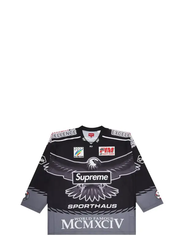 Supreme Eagle Hockey Jersey - Black
