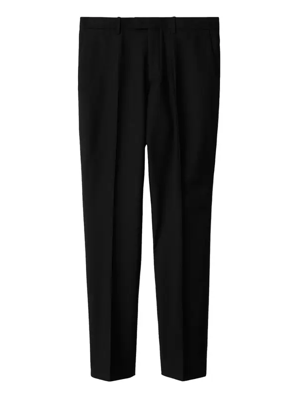 Burberry Wool Tailored Trousers - Black