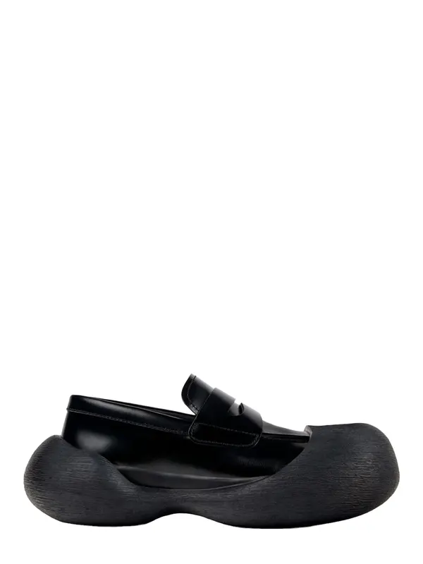Camper Caramba Leather Loafers - Black