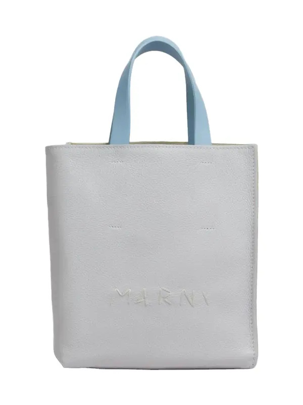 Marni Contrasting Tote Bag - White