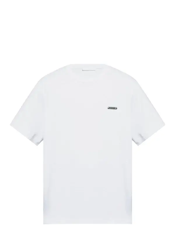 Helmut Lang Logo Plaque Cotton T-shirt - White
