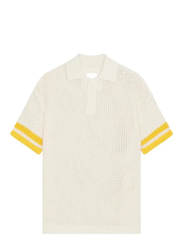 Givenchy Knitted Polo Shirt In White - Ivory