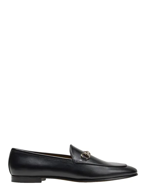 Gucci Jordaan Leather Loafers - Black