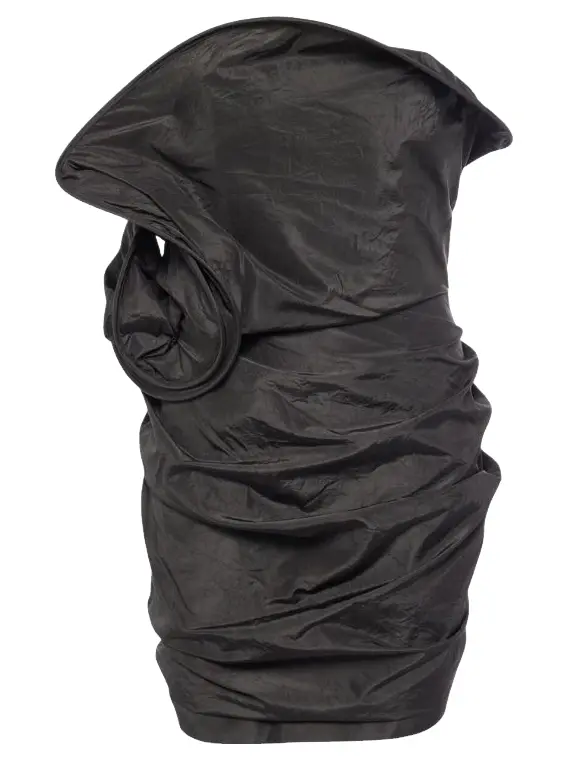 Magda Butrym Silk Taffeta Minidress - Black