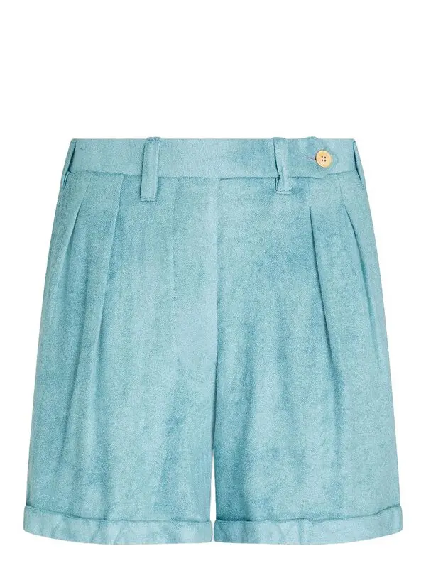 Giuliva Heritage Husband Modal-blend Terry Shorts - Sky Blue
