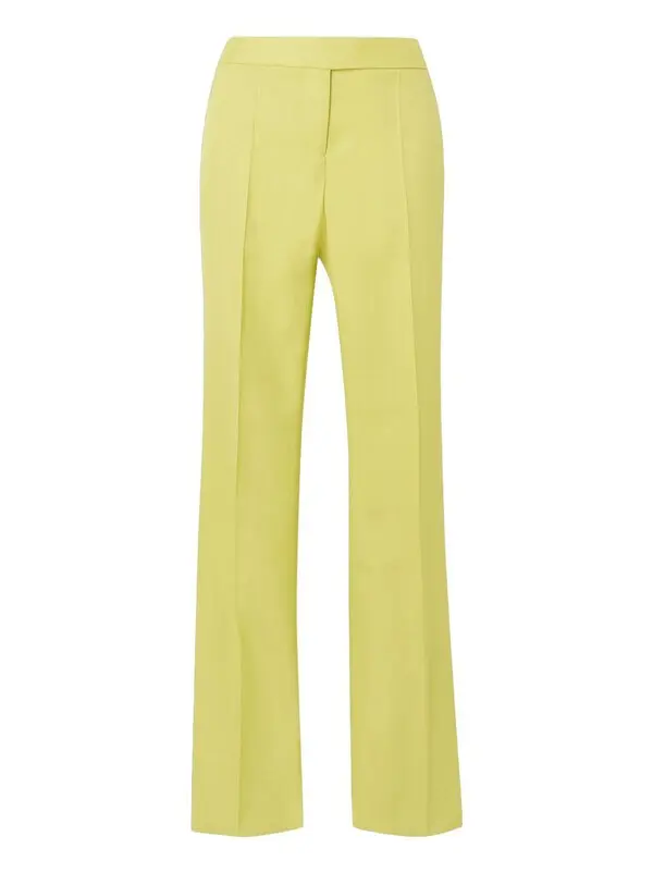 Stella McCartney Grain De Poudre Slim-leg Pants - Chartreuse