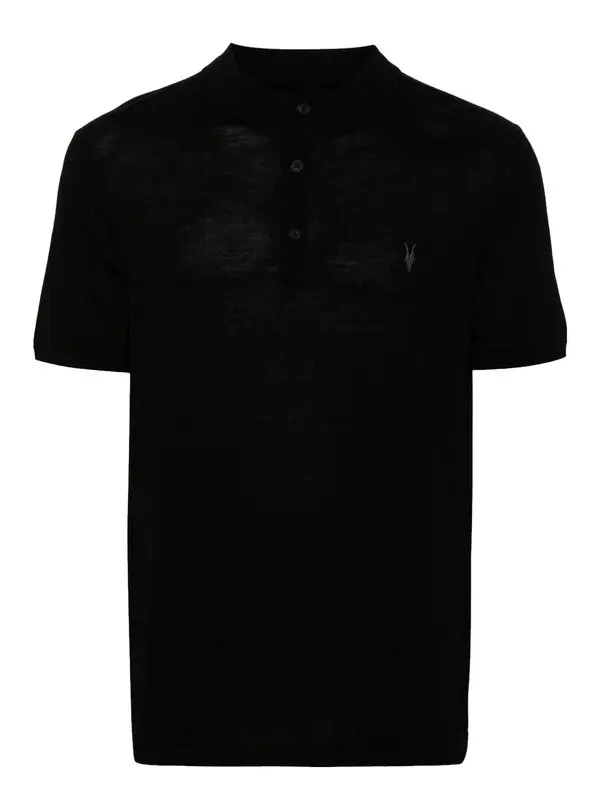 ALLSAINTS Reform Wool Polo Jumper - Black