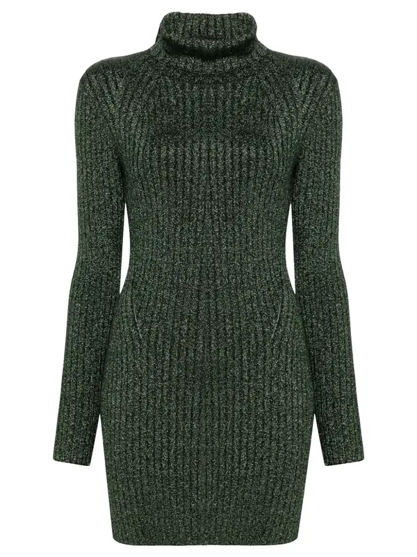 ALLSAINTS Julliette Lurex Mini Dress - Green