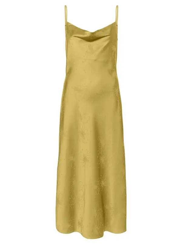 ALLSAINTS Hadley Patterned Jacquard Midi Dress - Green