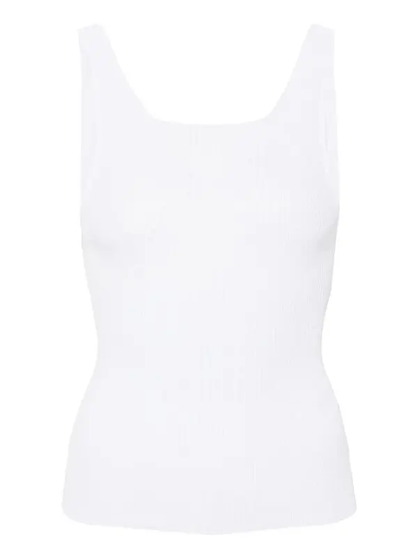 Iceberg Ribbed-knit Tank Top - White
