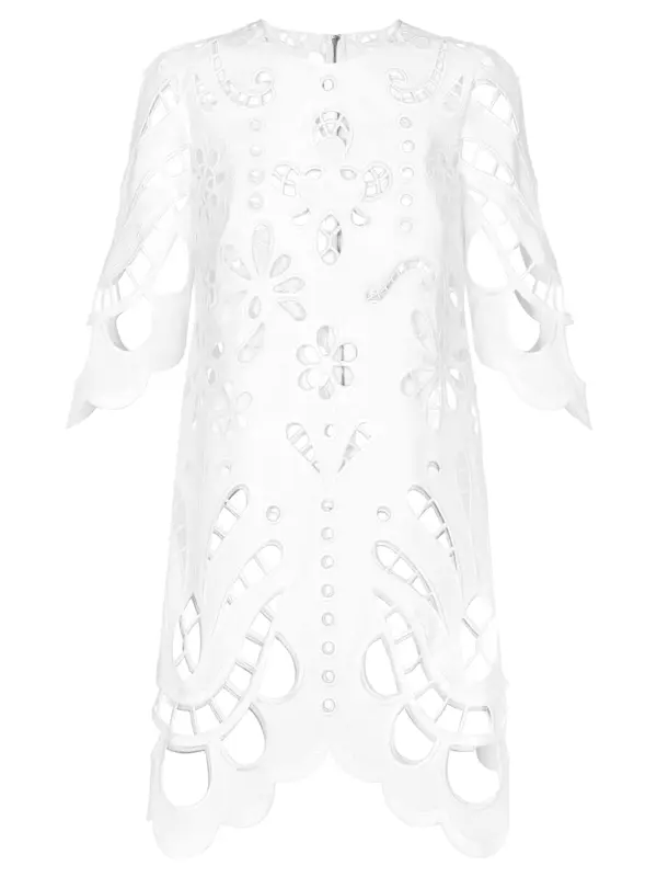Dolce & Gabbana Cut-out Shift Minidress - White
