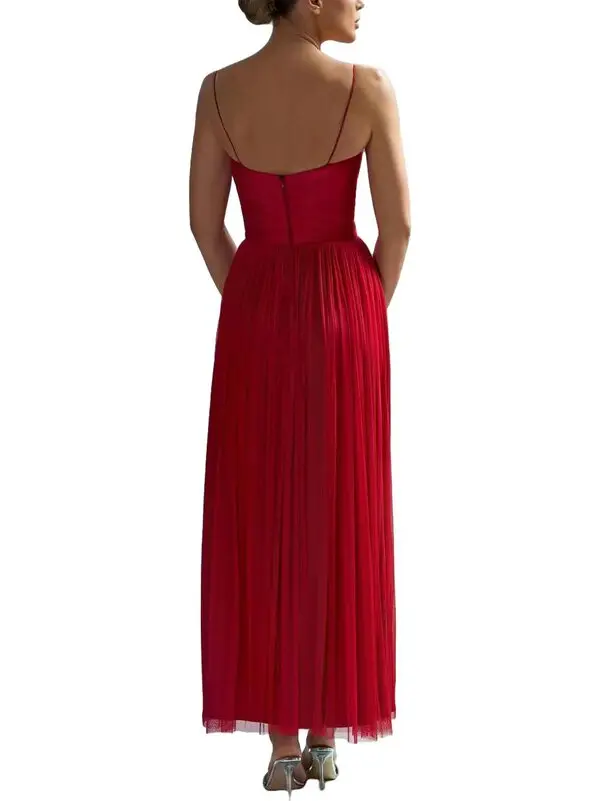 CRISTALLINI Hestia Midi Dress - Red