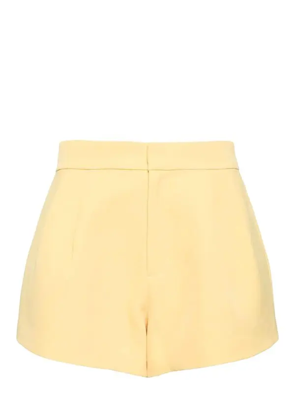 Alexis High-waisted Tailored Shorts - Yellow