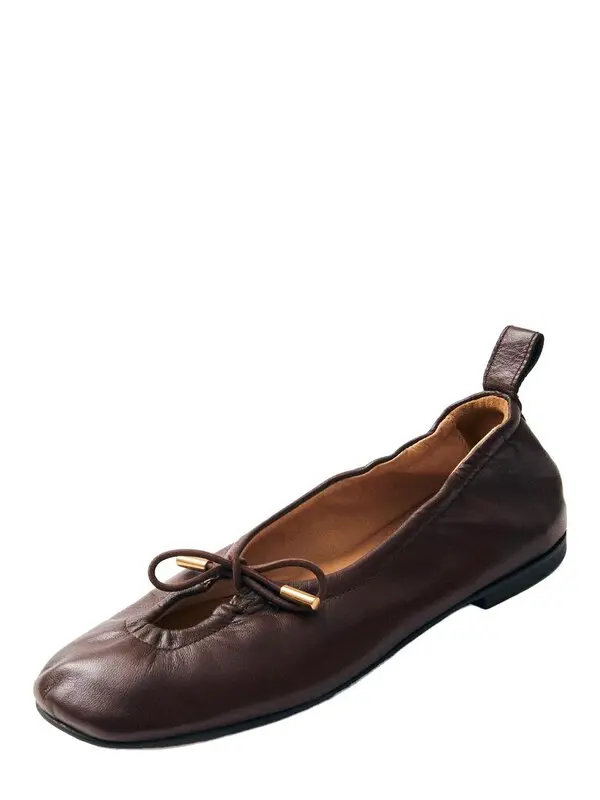 ALOHAS Rosalind Ballerina Flat - Brushed Brown
