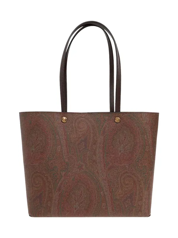 Etro Large Paisley Jacquard Shopper Tote - Brown