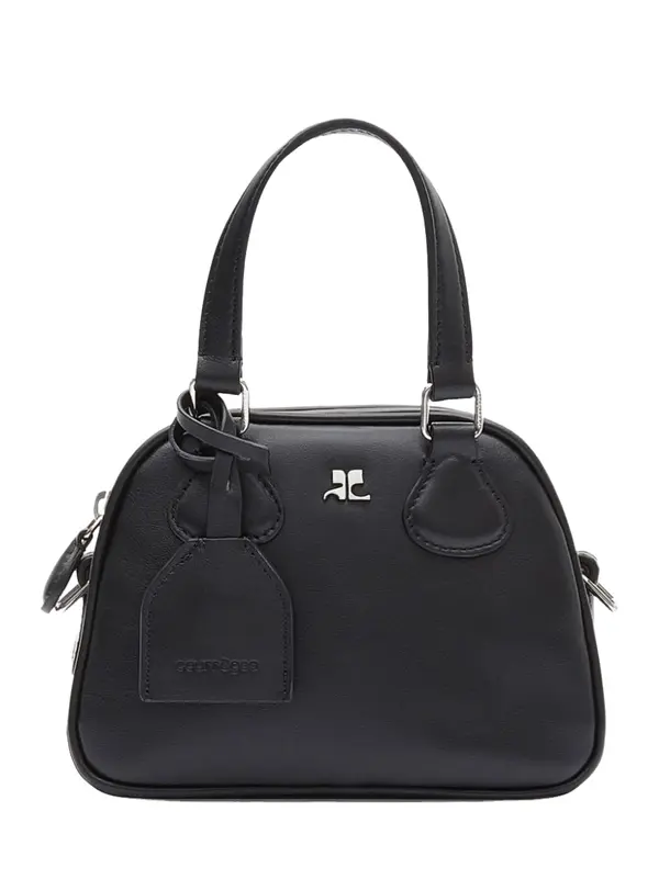 COURREGES Logo Mini Bowling Bag - Black