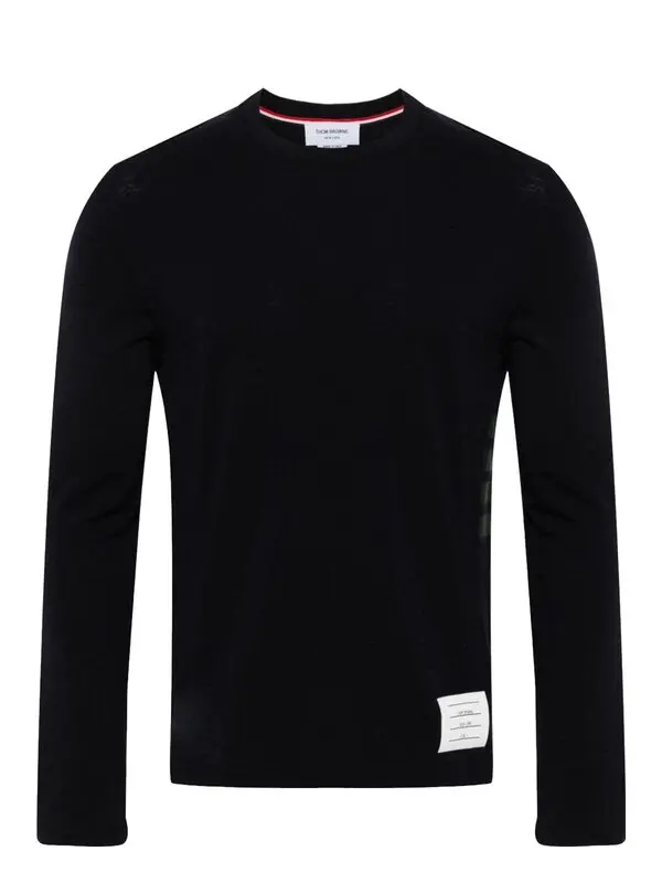 Thom Browne 4-bar Stripe Intarsia-knit Jumper - Blue