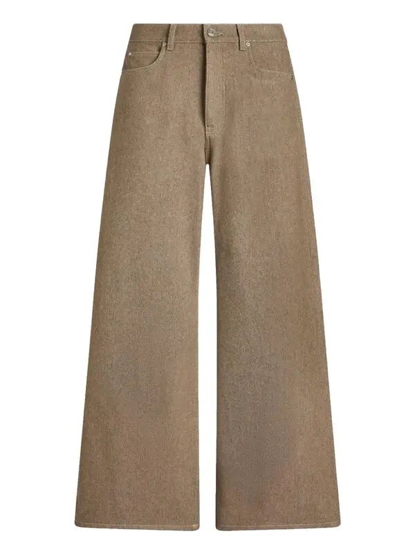 Etro Mid-rise Wide-leg Jeans - Neutrals