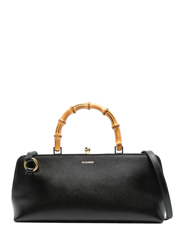 JIL SANDER Goji Leather Tote - Black